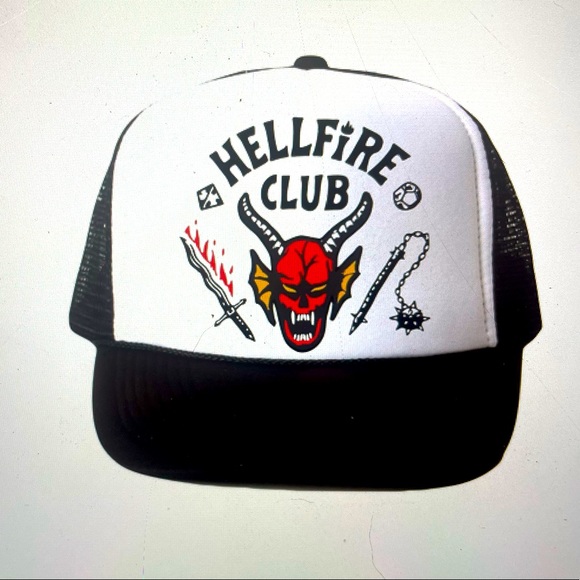 Accessories | Stranger Things Hellfire Club Trucker Hat | Poshmark